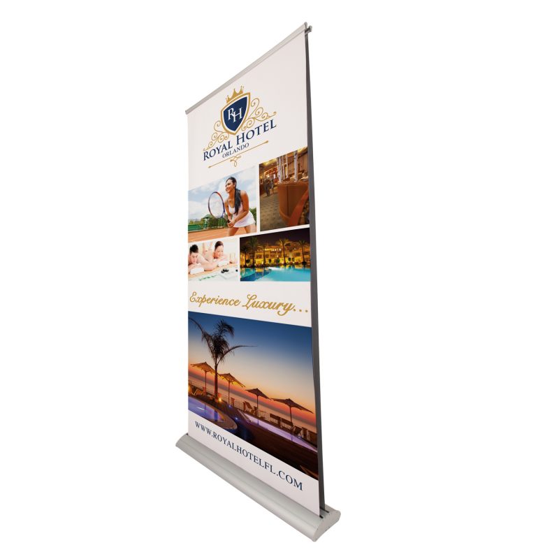 Single-Sided, Hand-Held Roll-Up Banner (Custom Design ...