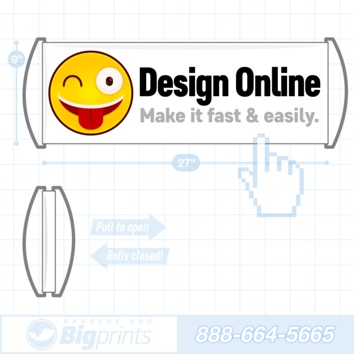 Hand Held Retractable Fan Banners – (Bulk Order) – Bannersandbigprints.com